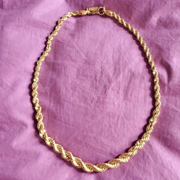 Monet | Jewelry | Vintage Monet Goldtone Graduated Rope Chain 7 ...